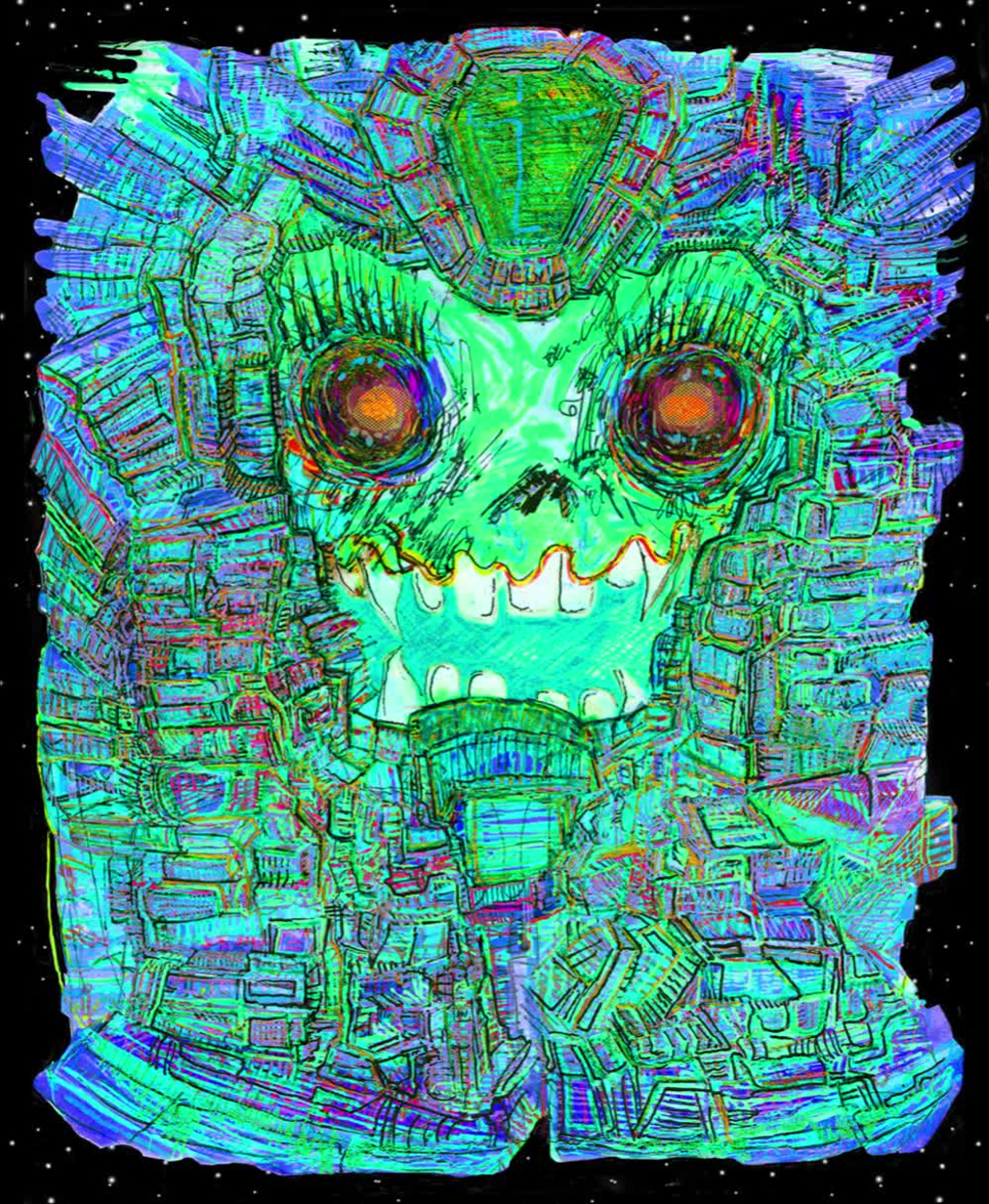 Demon Spaceship Nazareth - Art in VR