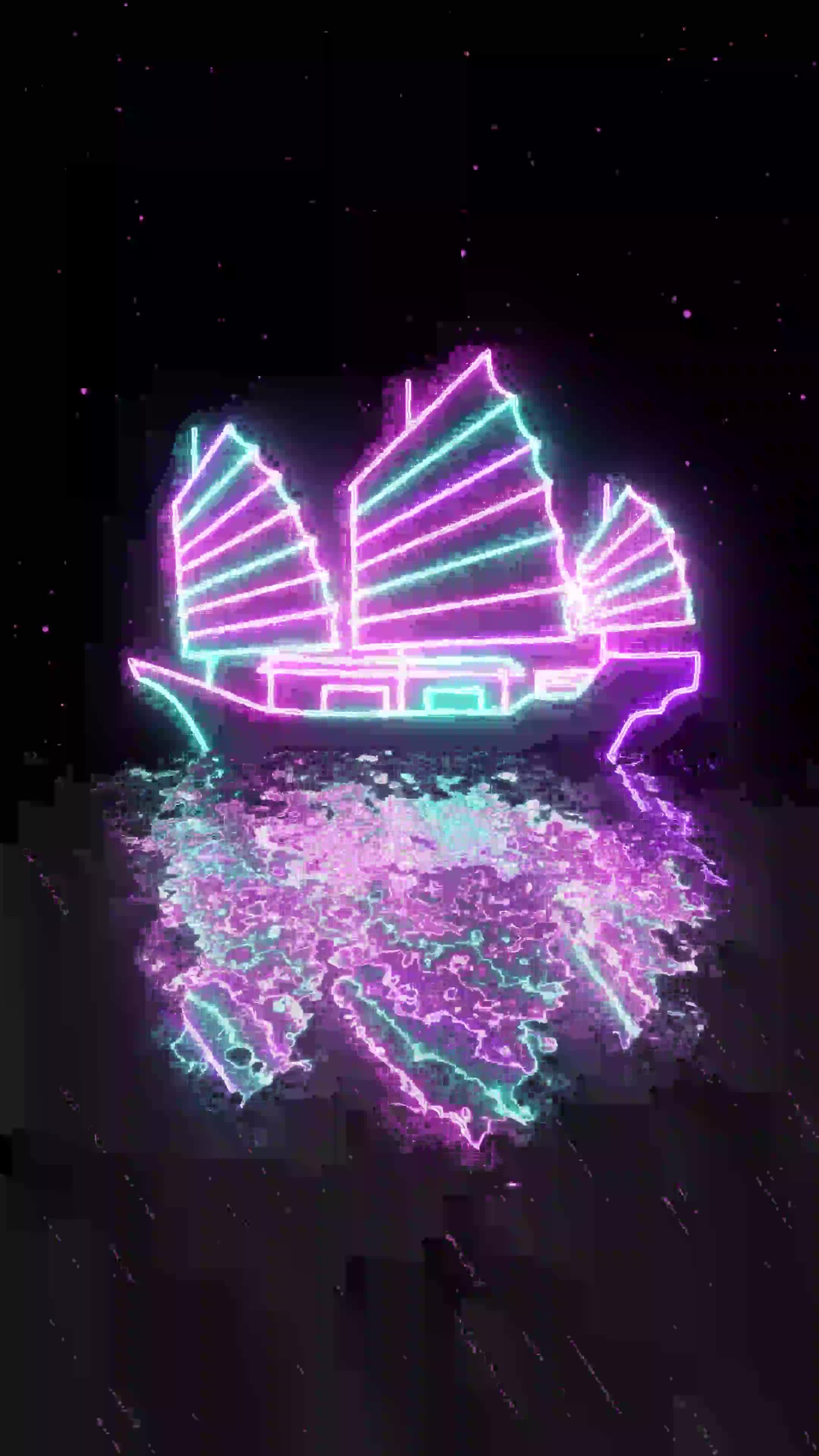 Neon Junk Boat - Art in VR