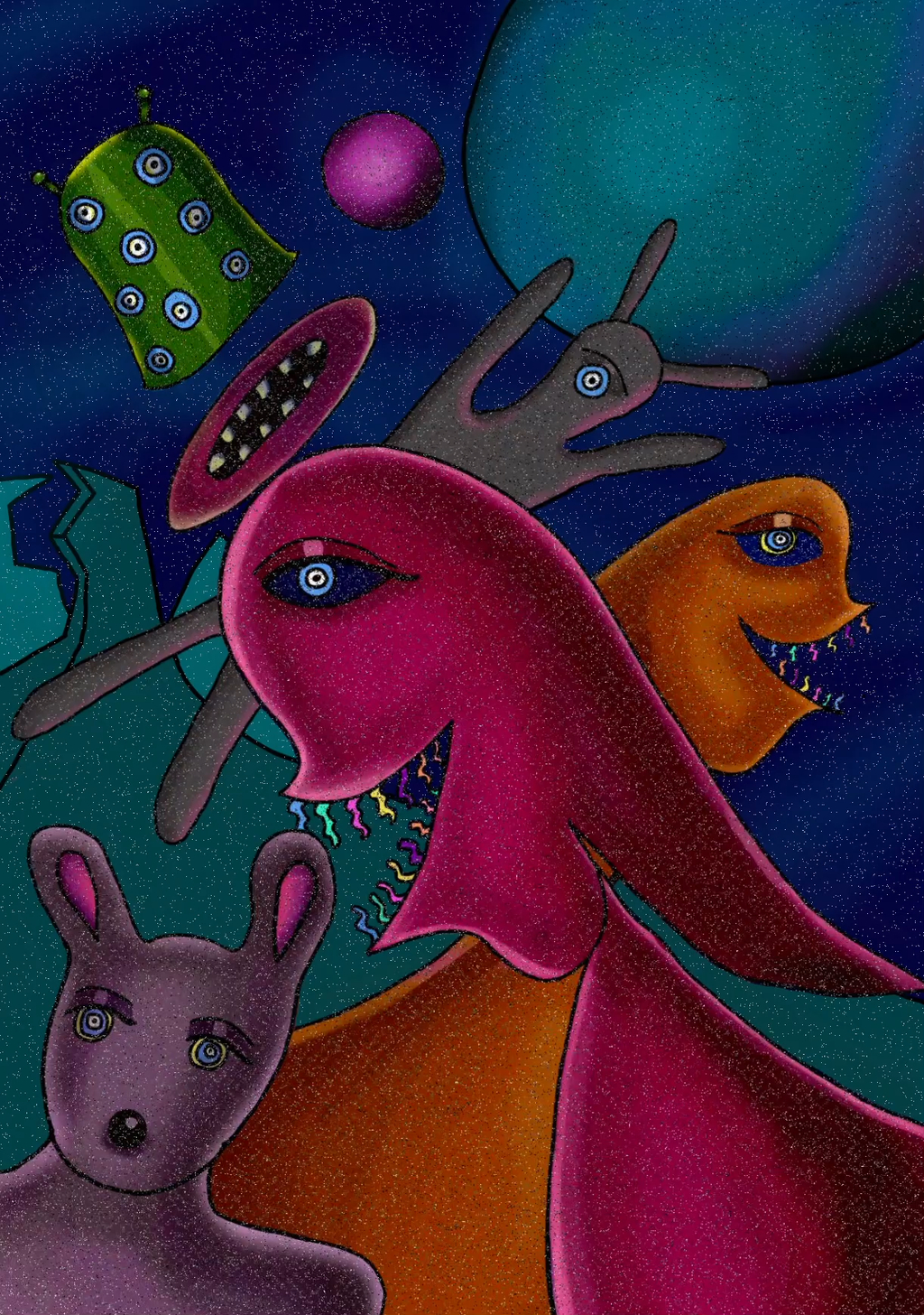 The Friendly Aliens - Art in VR